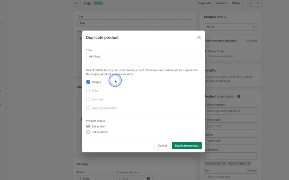 How to Duplicate a Shopify Product - eStoreKings
