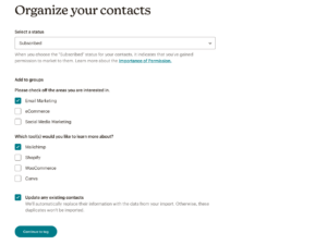 How to Import Contacts to Mailchimp - eStoreKings