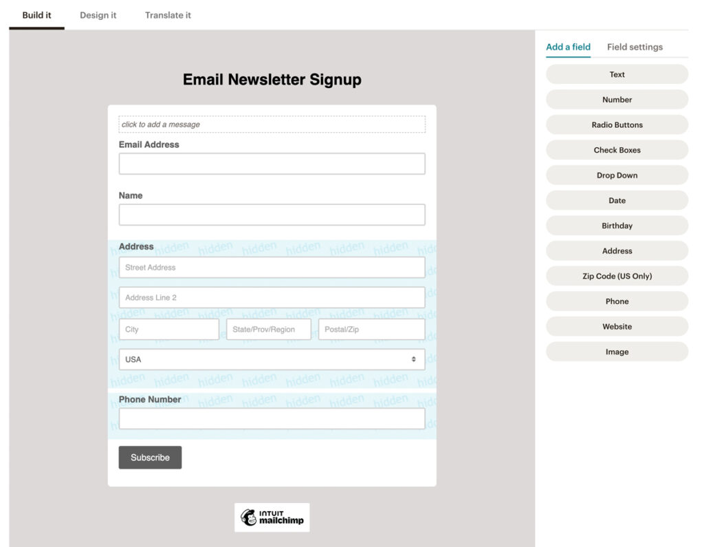 How to Create a Simple Signup Form in Mailchimp - eStoreKings