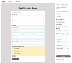 How to Create a Simple Signup Form in Mailchimp - eStoreKings
