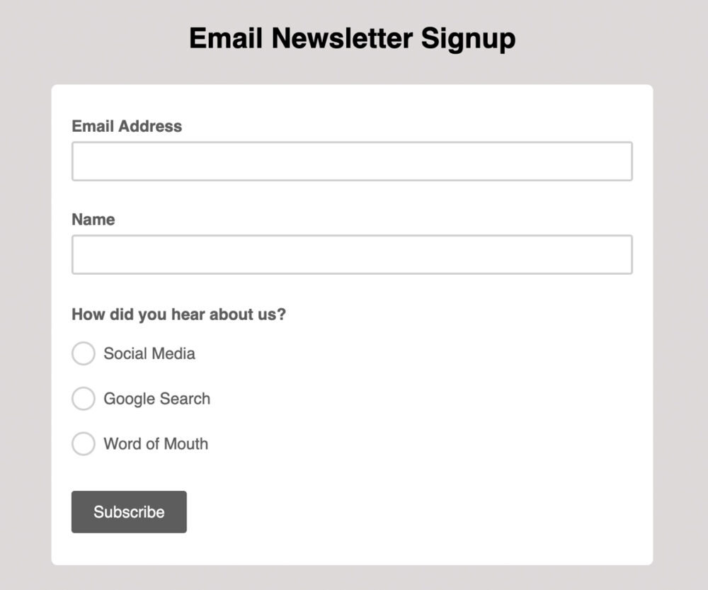 How to Create a Simple Signup Form in Mailchimp - eStoreKings