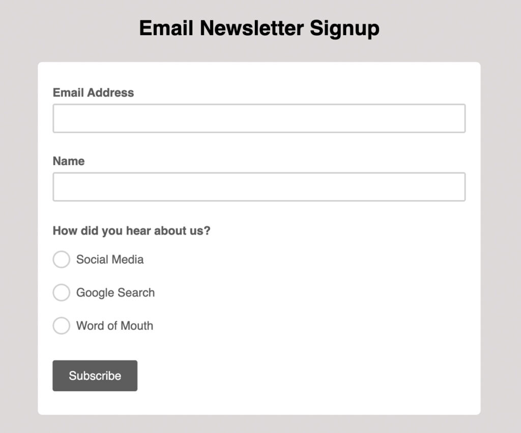 How to Create a Simple Signup Form in Mailchimp - eStoreKings