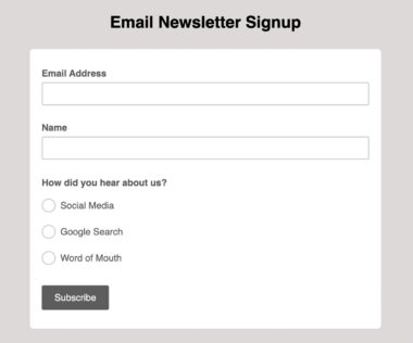 How to Create a Simple Signup Form in Mailchimp - eStoreKings