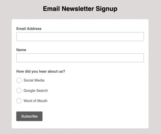 How to Create a Simple Signup Form in Mailchimp - eStoreKings