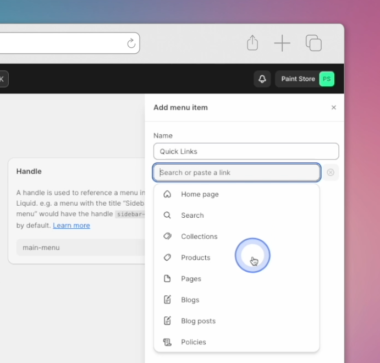 How to Create a Dropdown Menu in Shopify - eStoreKings
