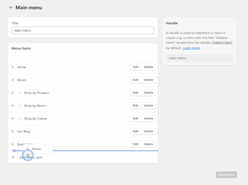How to Create a Dropdown Menu in Shopify - eStoreKings