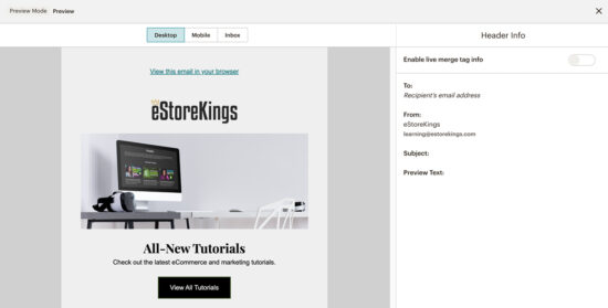 How to Send a Test Email in Mailchimp - eStoreKings