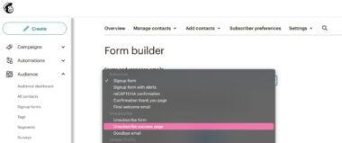 How to Edit a Mailchimp Unsubscribe Page - eStoreKings